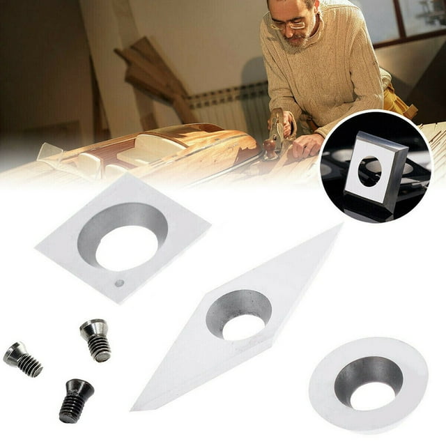 Durable Cutters Inserts Set for Wood Lathe Tungsten Carbide Turning ...