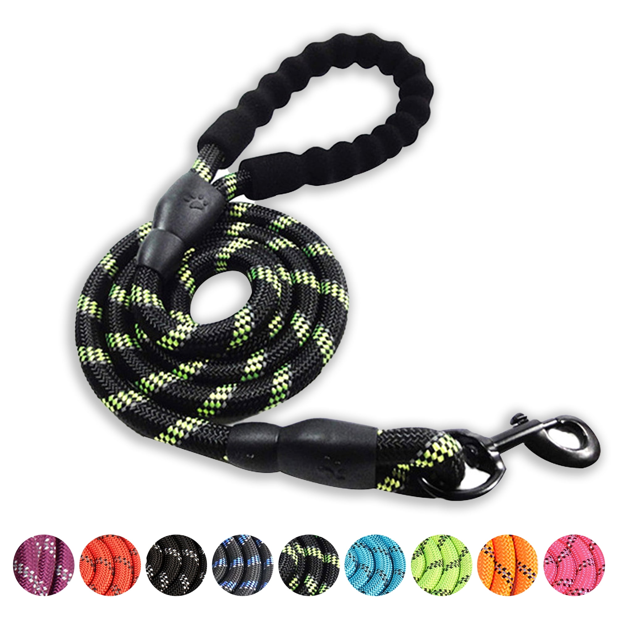 Durable Dog Leash, 5 FT/6 FT, 1/2", Padded Handle Nylon Dog Reflective ...