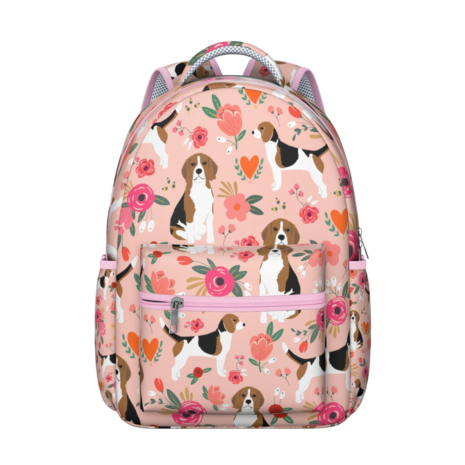 Durable Dog Print Backpack for Work & Study - Waterproof Base ...