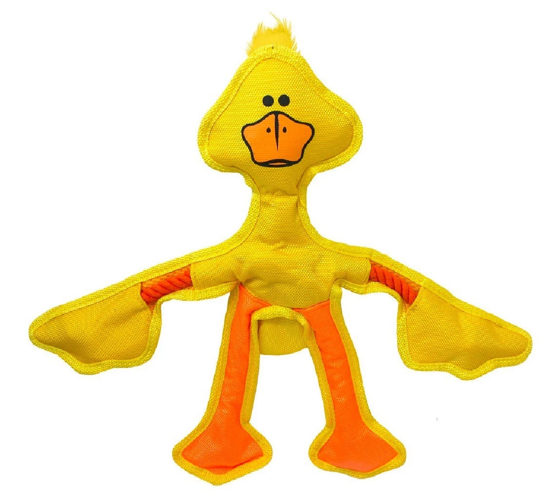 Durable Dog Toys Nylon with Rope Skeleton and Squeaker 15" Long Cute ...