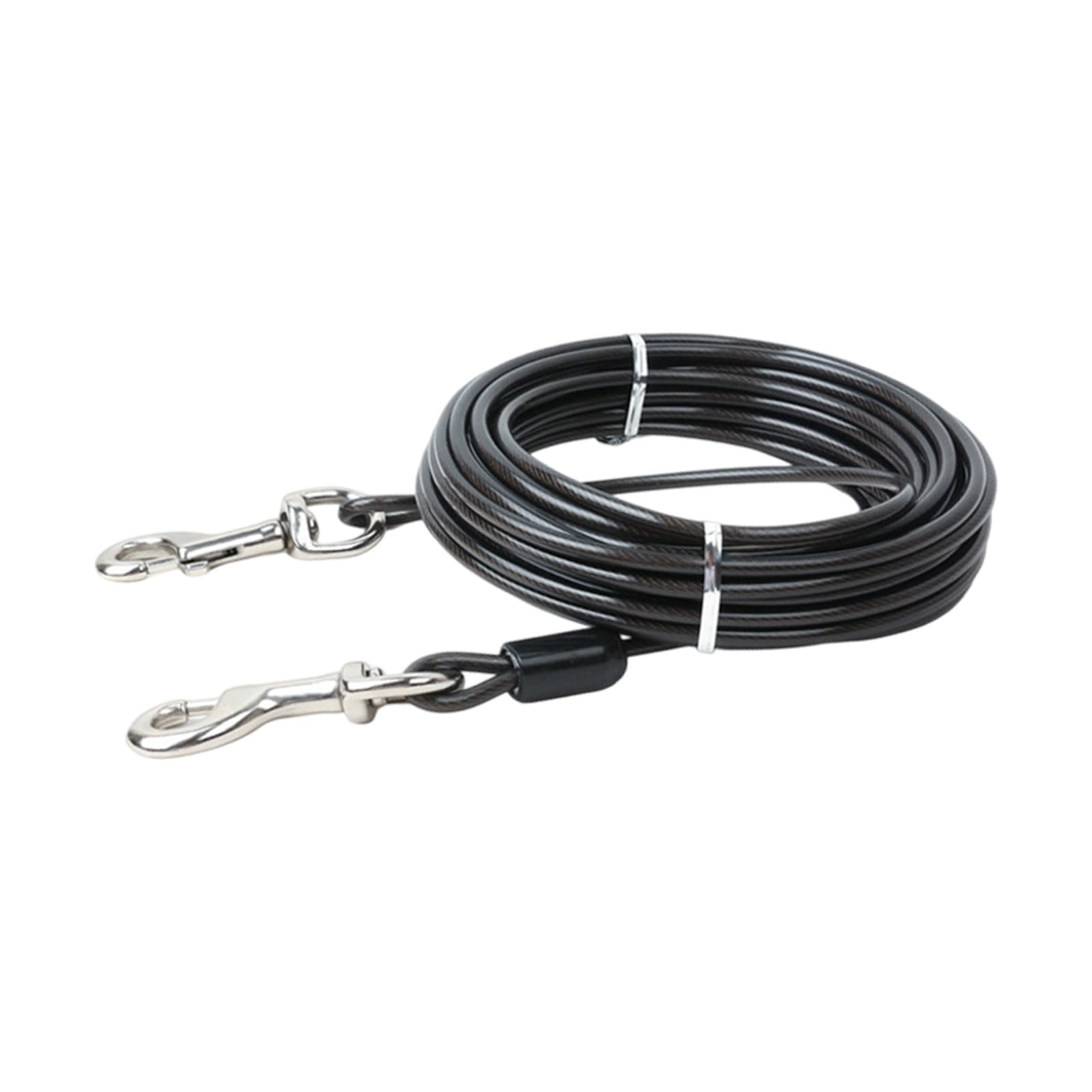 Durable Double Hook Steel Wire Dog Leash For Small Medium Dogs Heavy ...