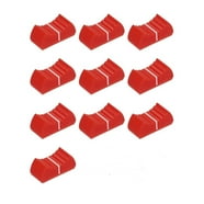 Uxcell Plastic Straight Slide Potentiometer Flat Push Knob Insert Shaft 4x1.6mm Red Black 10pcs ...