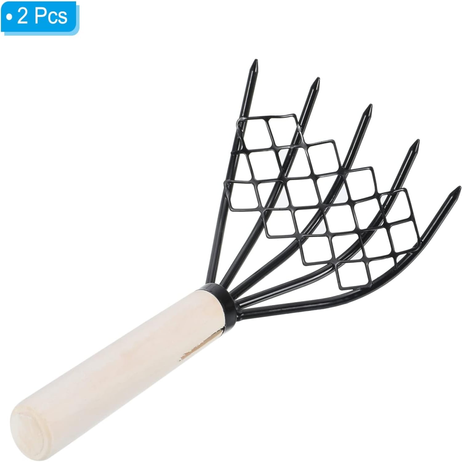 Durable and Efficient Gardening Pack - Set of 2 Steel Claw Hand Rakes ...