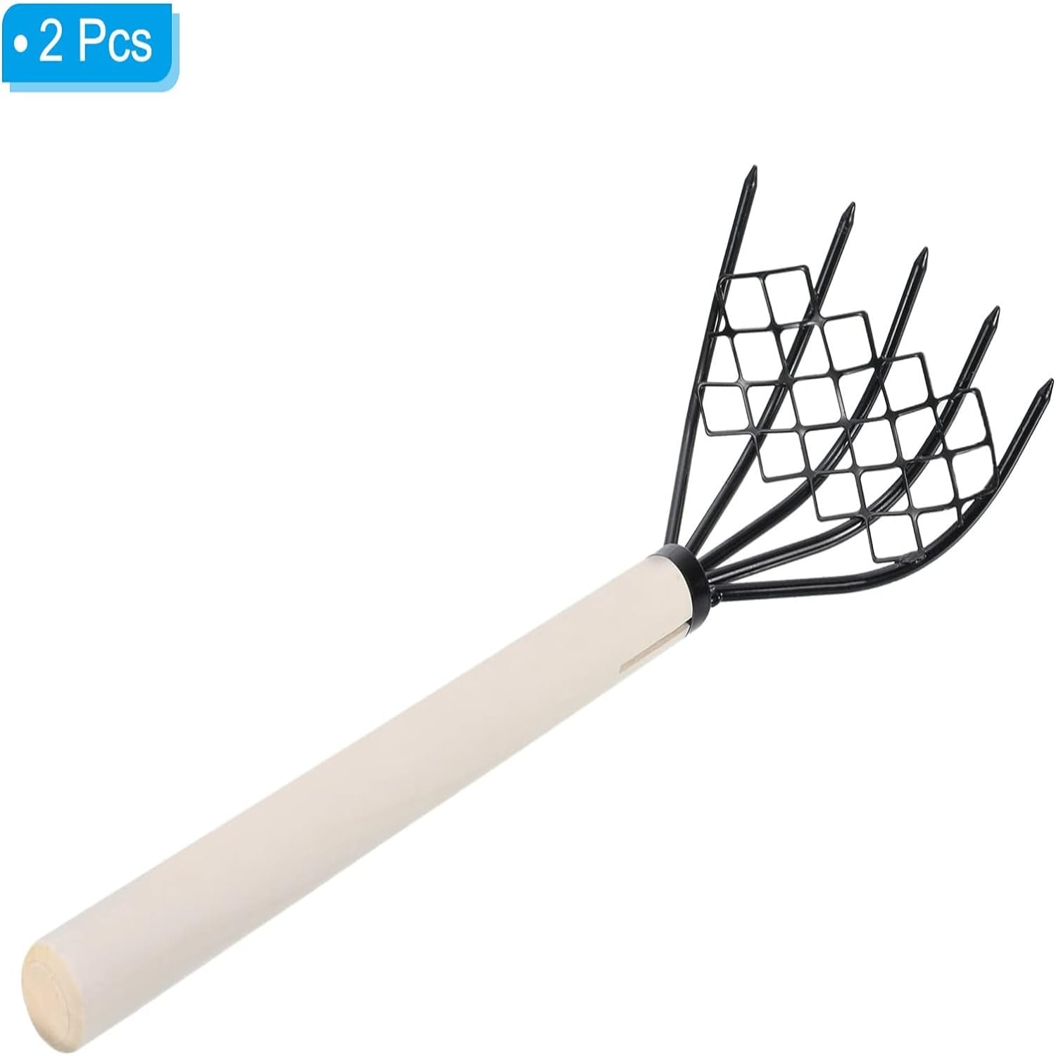 Durable and Efficient Gardening Pack - Set of 2 Steel Claw Hand Rakes ...