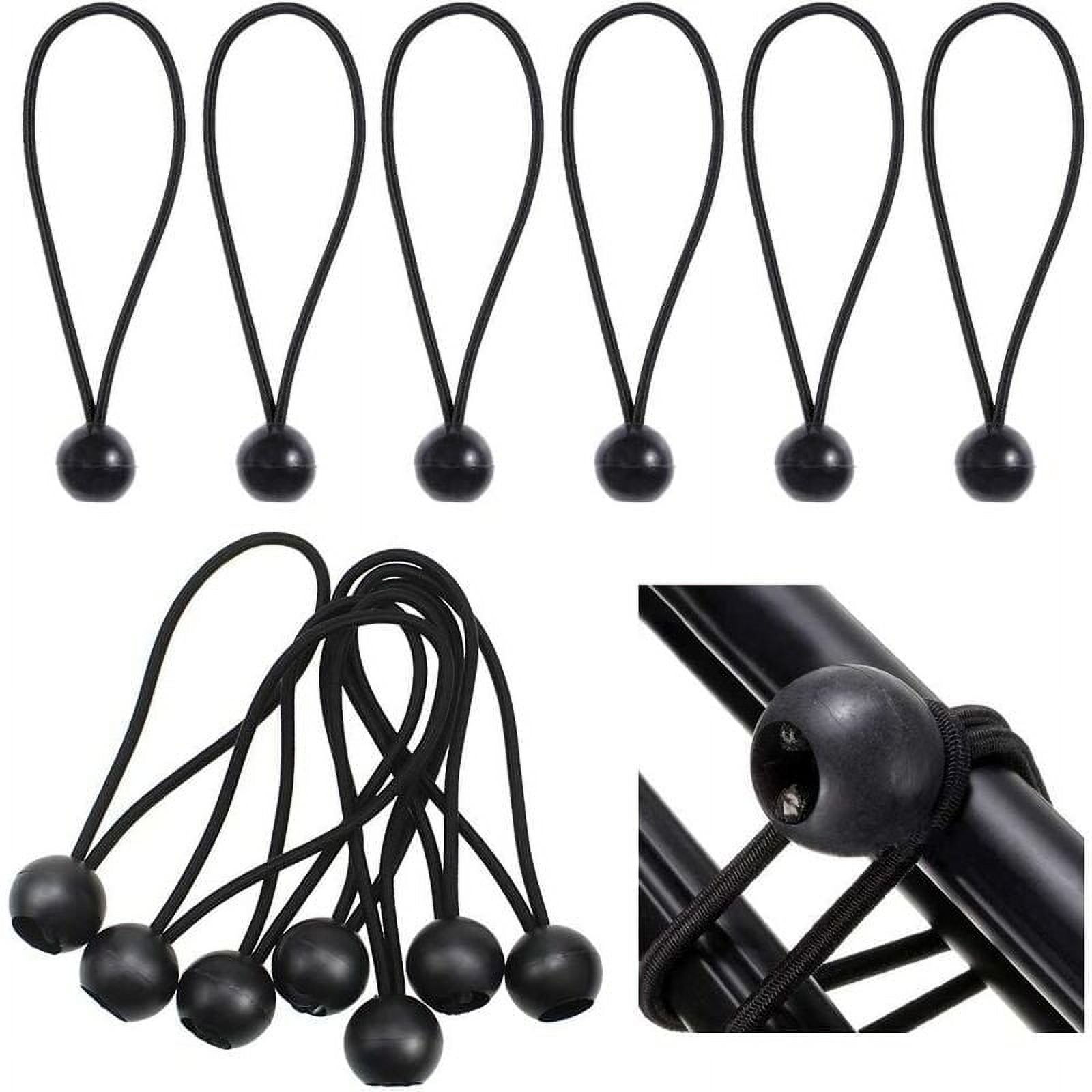 Durable Elastic Straps, Heavy Duty Black Ball Bungee, For Outdoor ...