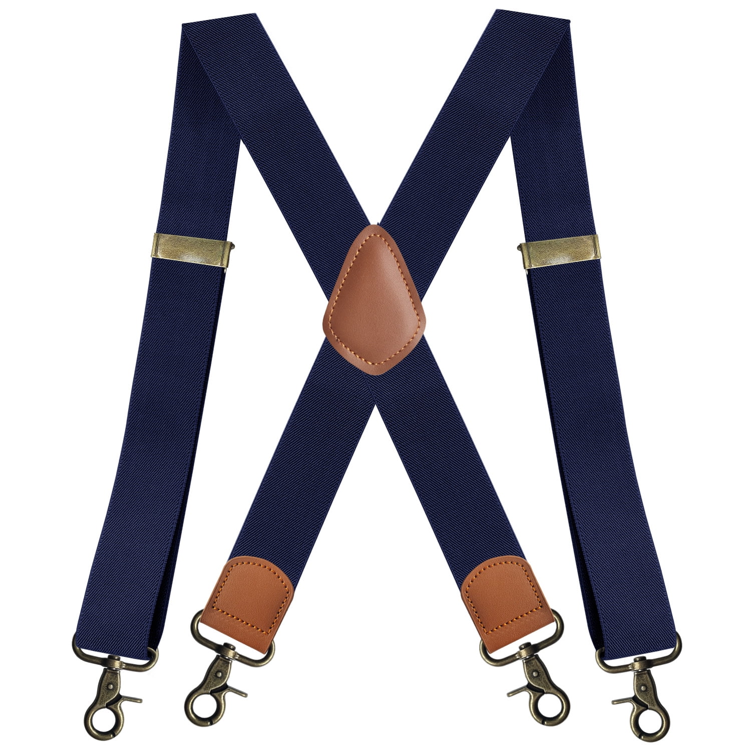 Durable Elastic Suspenders for Men with Robust Metal Clips, X-Back ...