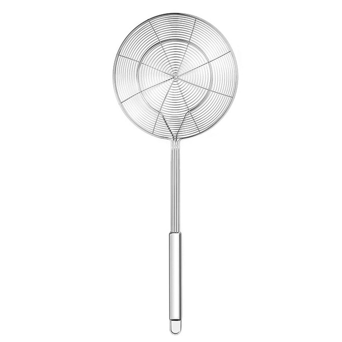 Durable Ergonomic Long Handle Ladle, Solid Stainless Steel Mesh Wire ...
