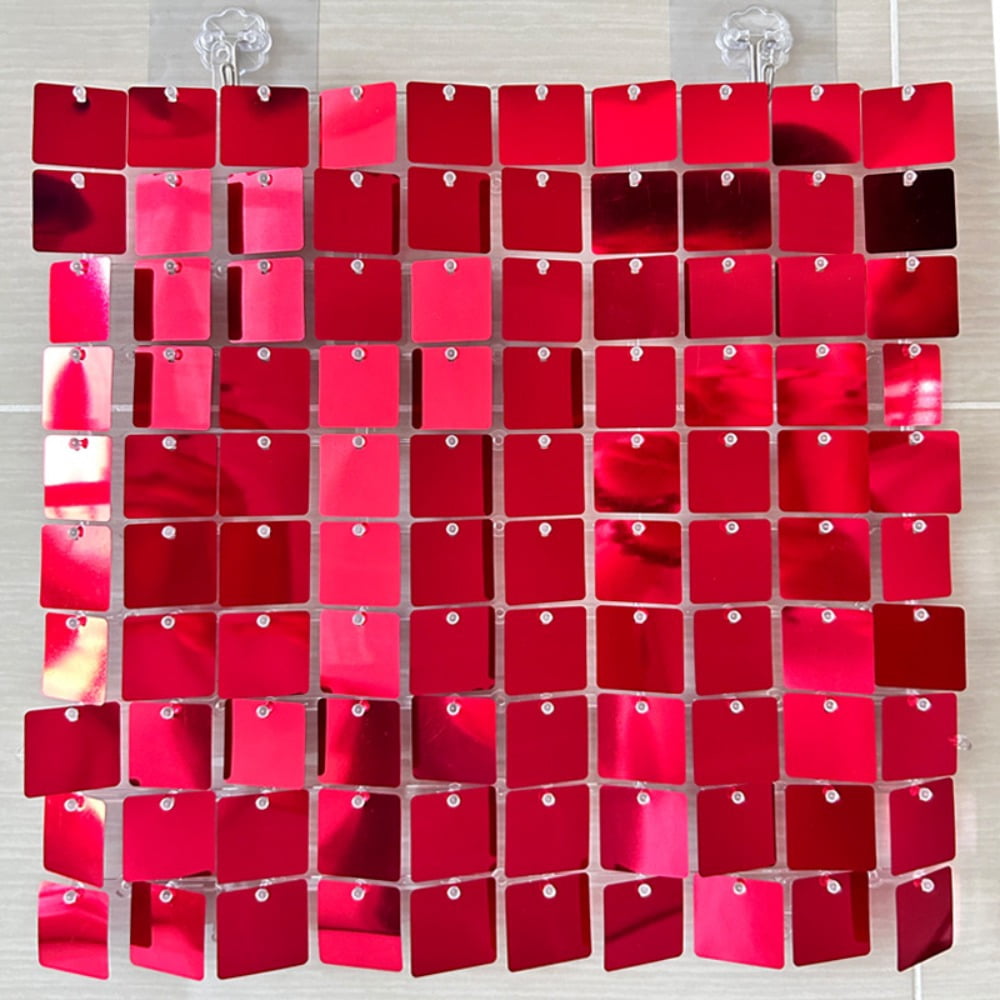 Durable Fashion Wedding Baby Shower Glitter Square Sequin Backdrop ...