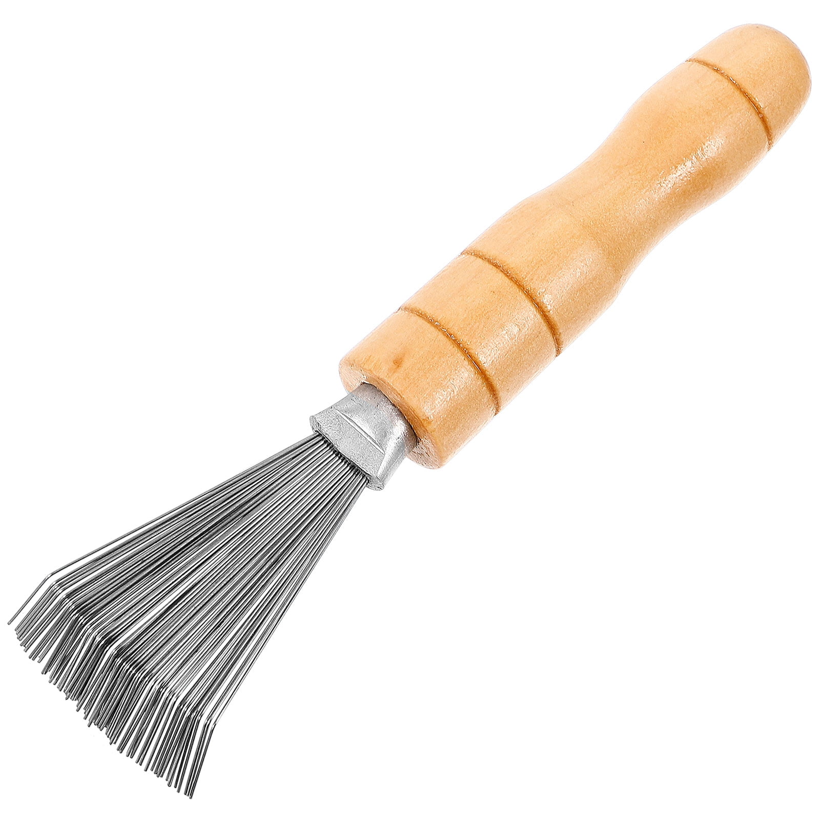 ifundom Stainless Steel Cleaner Tool Rake with Wooden Handle Light ...