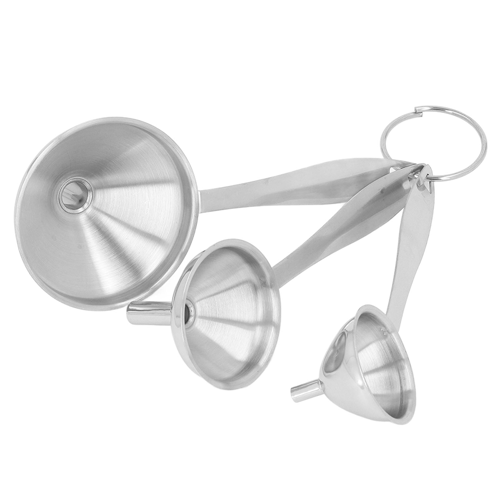 Multifunctional Stainless Steel Funnel Set, Ergonomic Handle Design for ...