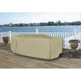 Durable Full Vinyl Premium Outdoor Round Patio Full Set Cover - Khaki ...