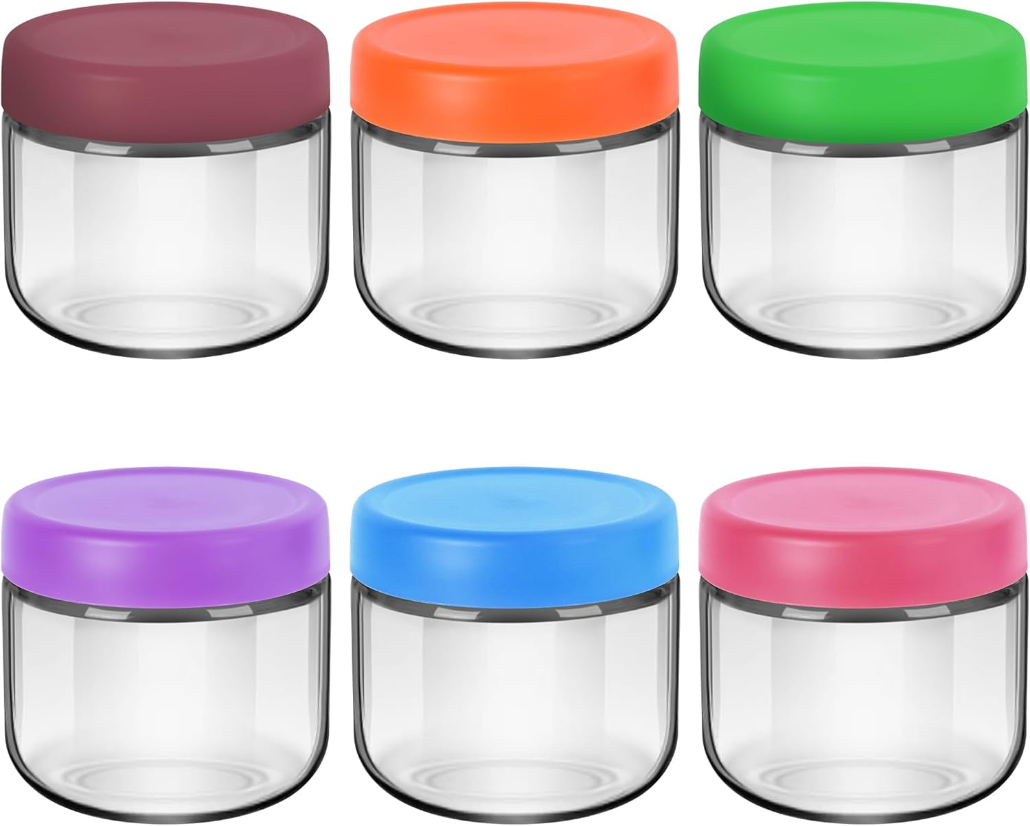 Durable Glass Construction Small 12oz Overnight Oats Salad Yogurt ...