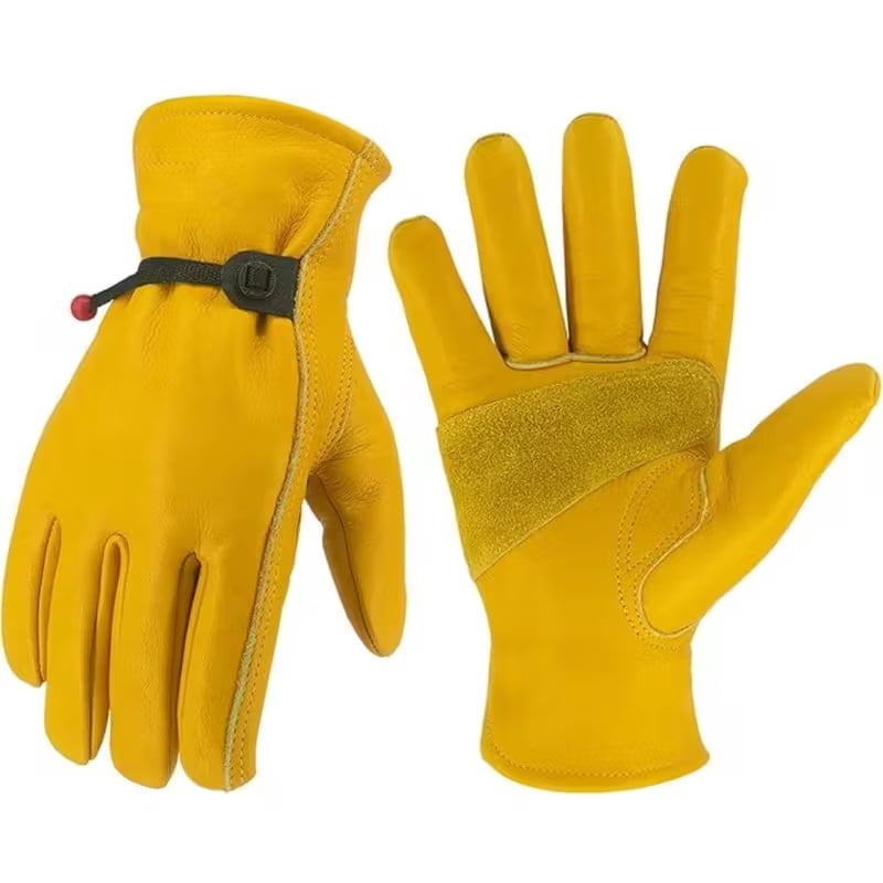 Durable Goatskin Work Gloves - Heavy Duty Safety Gloves for Men and ...
