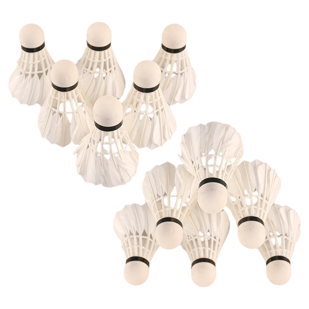 Durable Goose Feather Foam Head Shuttlecocks Set with Storage Tube ...