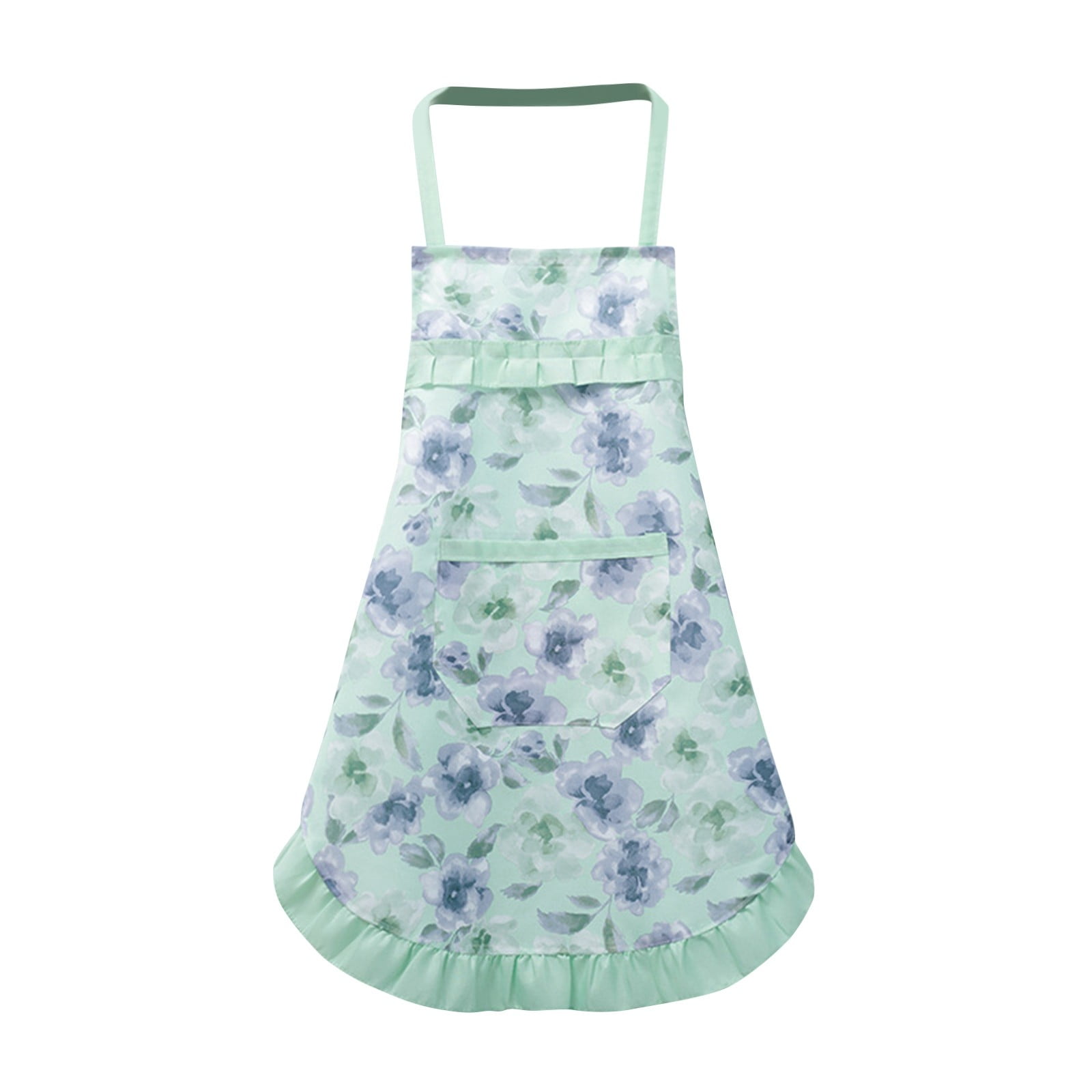 Durable Green Kitchen Apron for Cooking, Baking & Grilling - Adjustable ...