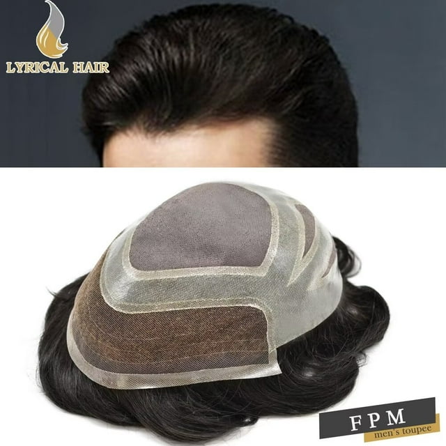 Durable Hair System For Men French Lace Front Mens Toupee Human Hair ...