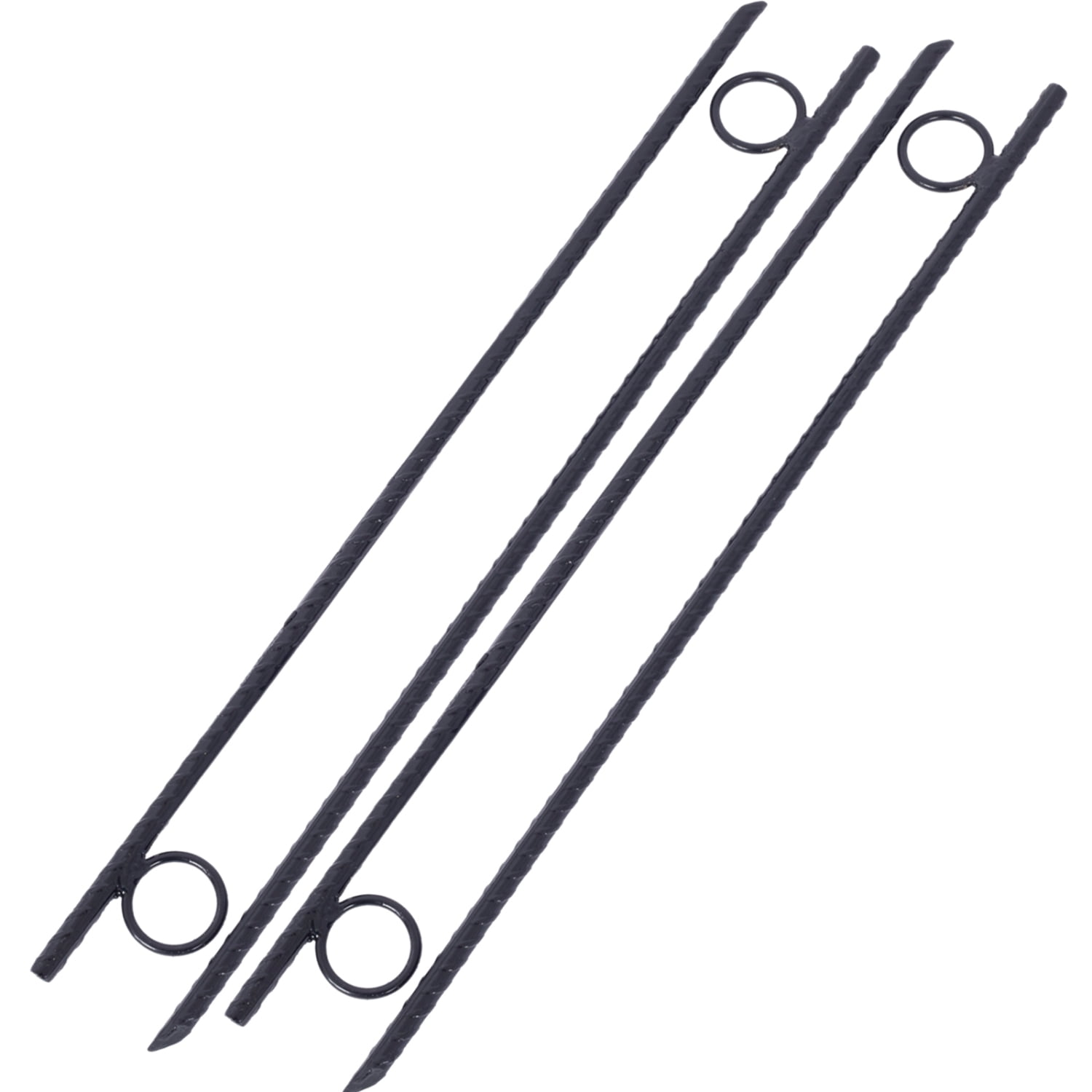 Durable Heavy Duty 4pcs Grip Steel Rebar Stake with Loop for Campsites ...