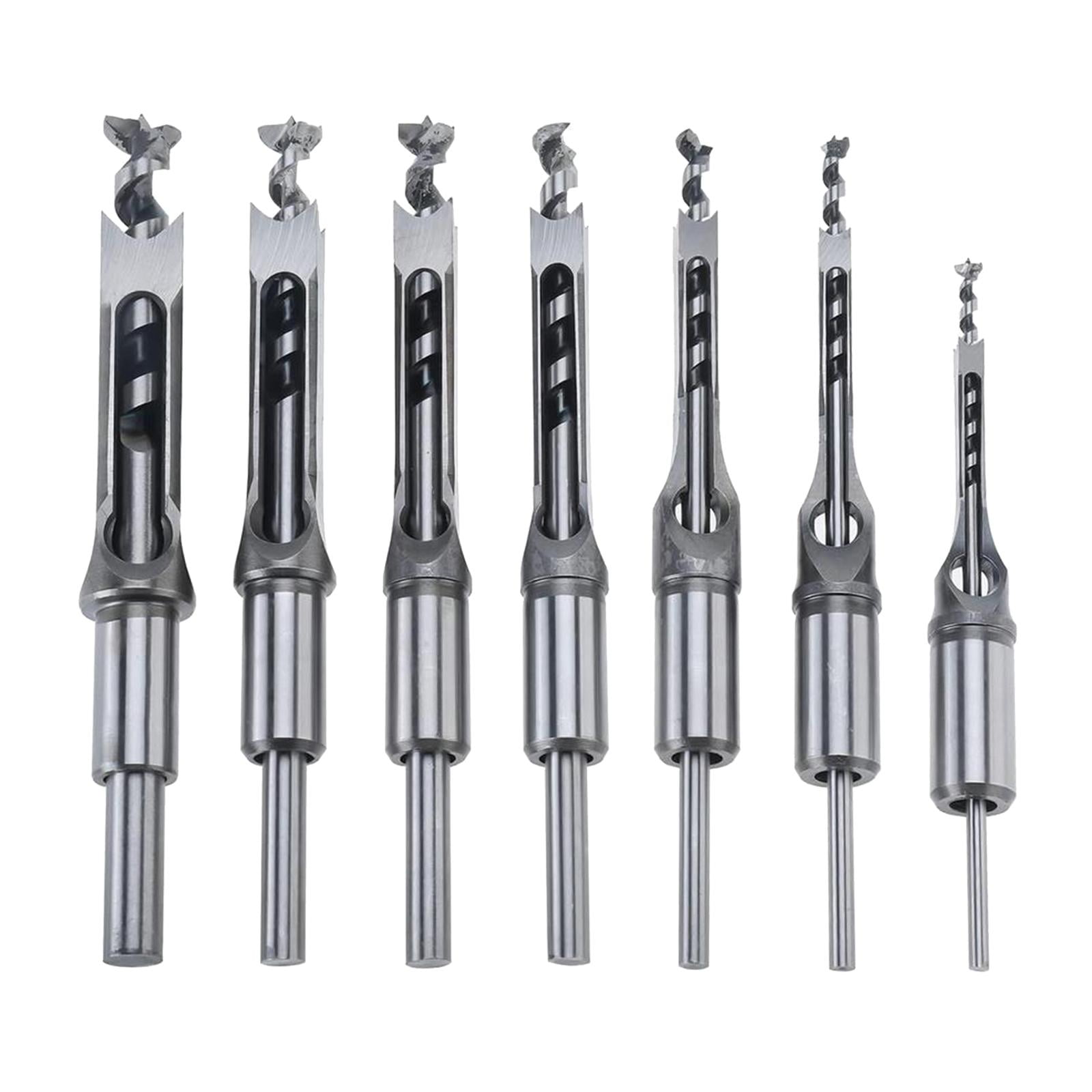Durable Hole Drill Bit HSS Mortising Chisels Set Square Hole Drill Bit ...