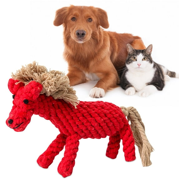Durable Horse Design Rope Dog Toy for Aggressive Chewers Teeth Cleaning ...