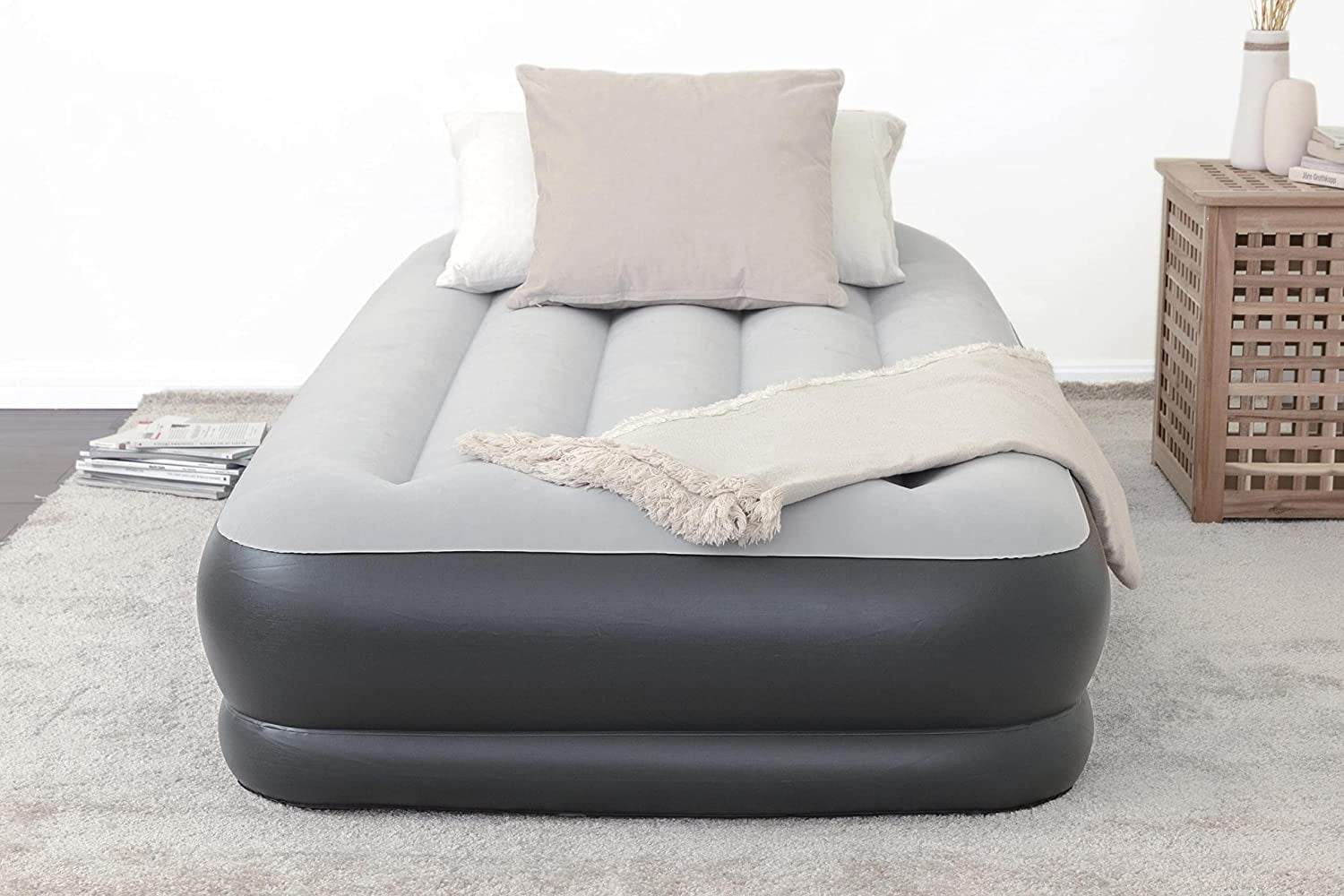 Durable Inflatable Air Mattress with Built-in Pump, Pillow and USB ...