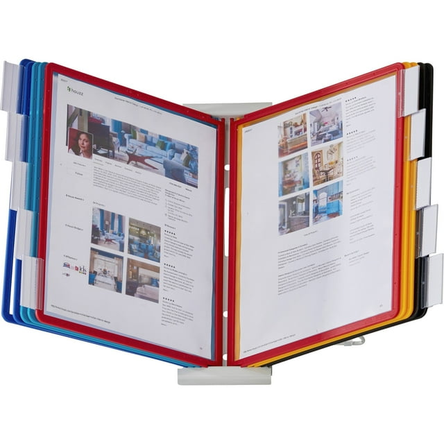 Durable InstaView Expandable Desktop Reference System with Assorted ...