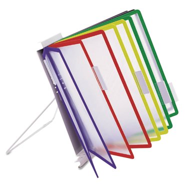 Fellowes Reference Rack, Plastic, Letter, 10 Pockets, Platinum ...