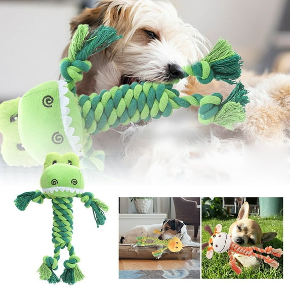 Durable Interactive Squeaky Dog Chew Toy for Aggressive Chewers and ...