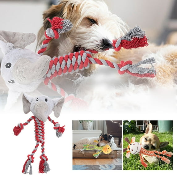 Durable Interactive Squeaky Dog Toy for Aggressive Chewers and Puppy ...