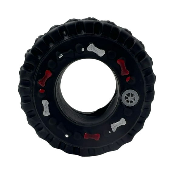 Durable Interactive Squeaky Tire Toy for Puppies Chew Toy for Indoor ...