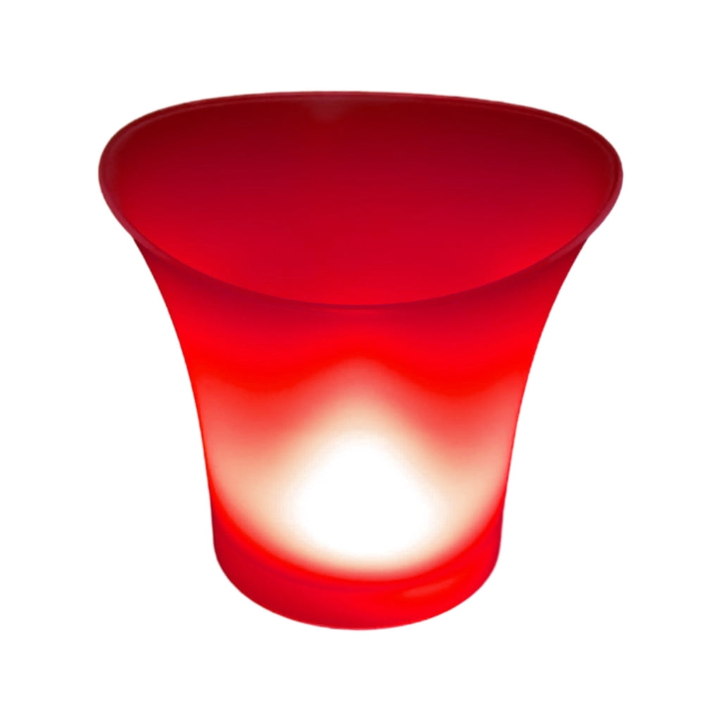 Durable LED Ice Bucket Lighted Ice Bucket PP Material Large Capacity ...