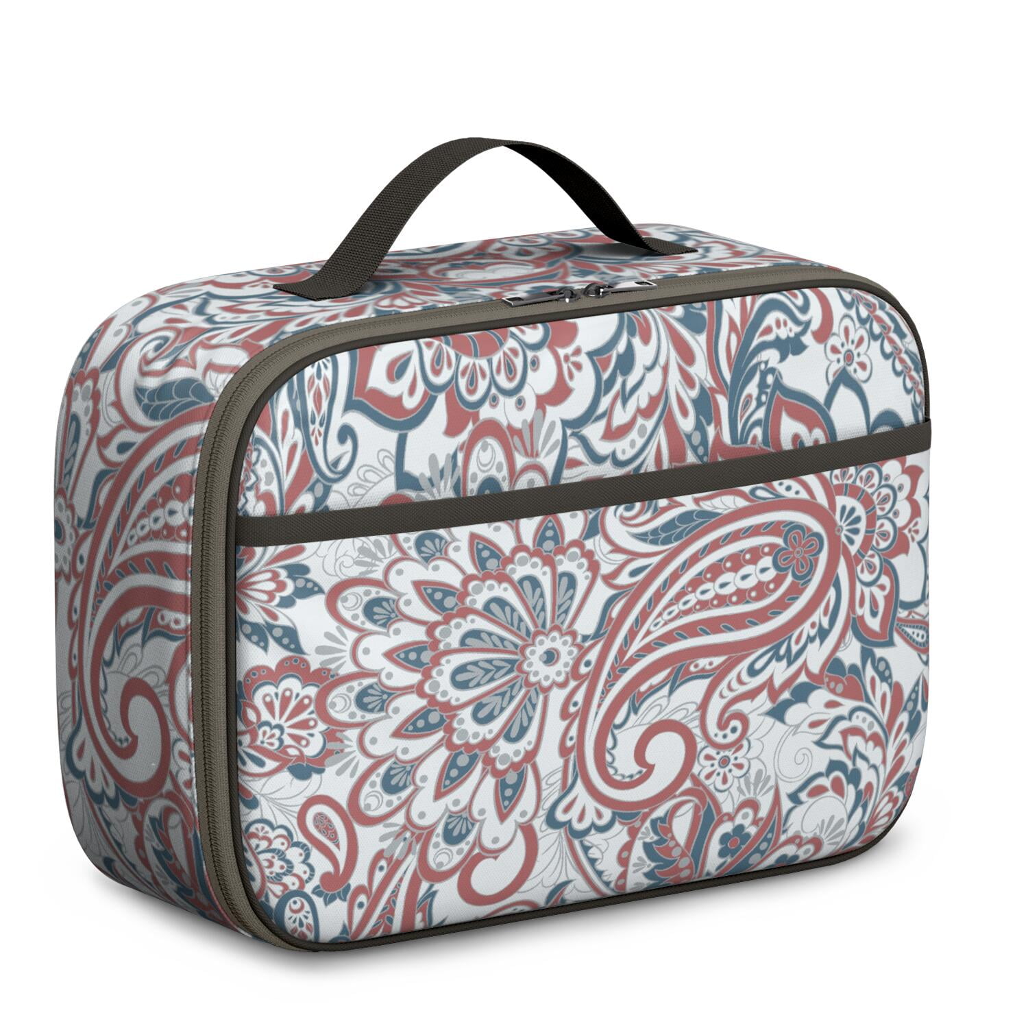 Durable Lunch Box Featuring Colorful Abstract Paisley and Chic French ...