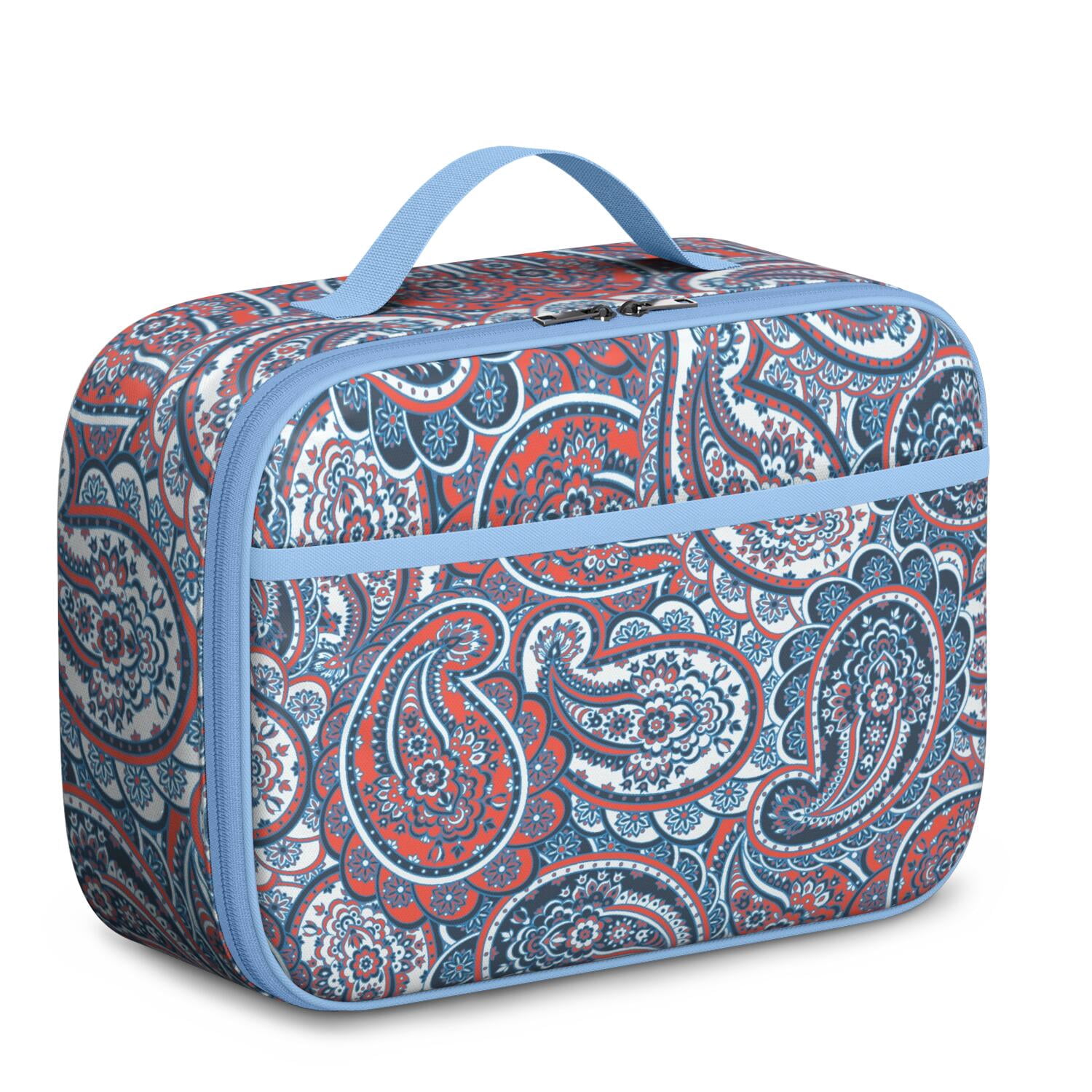 Durable Lunch Box with Vintage Paisley Ornament and Chic Ethnic Boho ...
