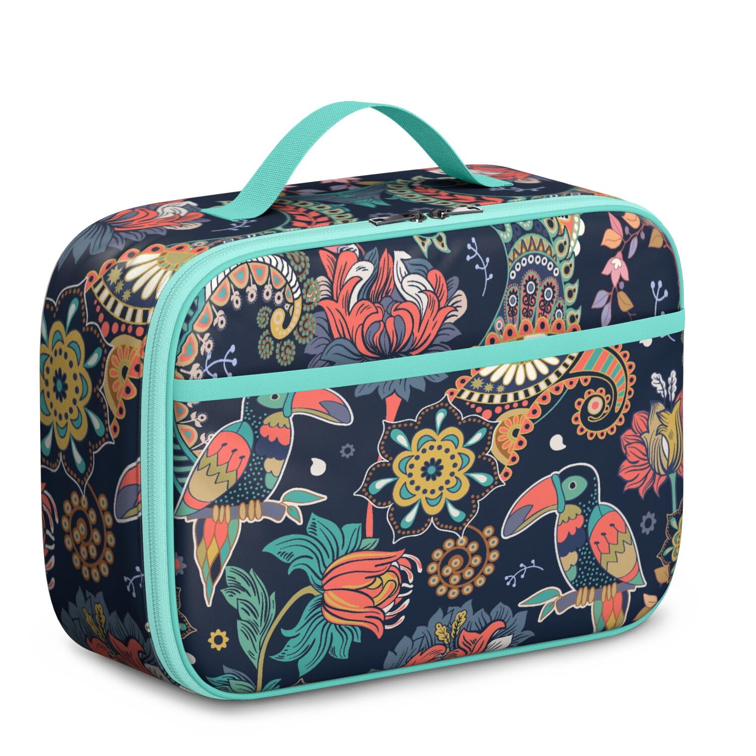 Durable Lunch Tote with Colorful Vintage Paisley Bohemian Patterns ...