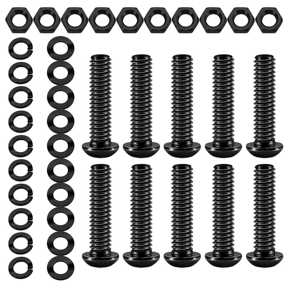 Durable M6 Round Head Screws, Rust-Resistant Stainless Steel, Pack of ...