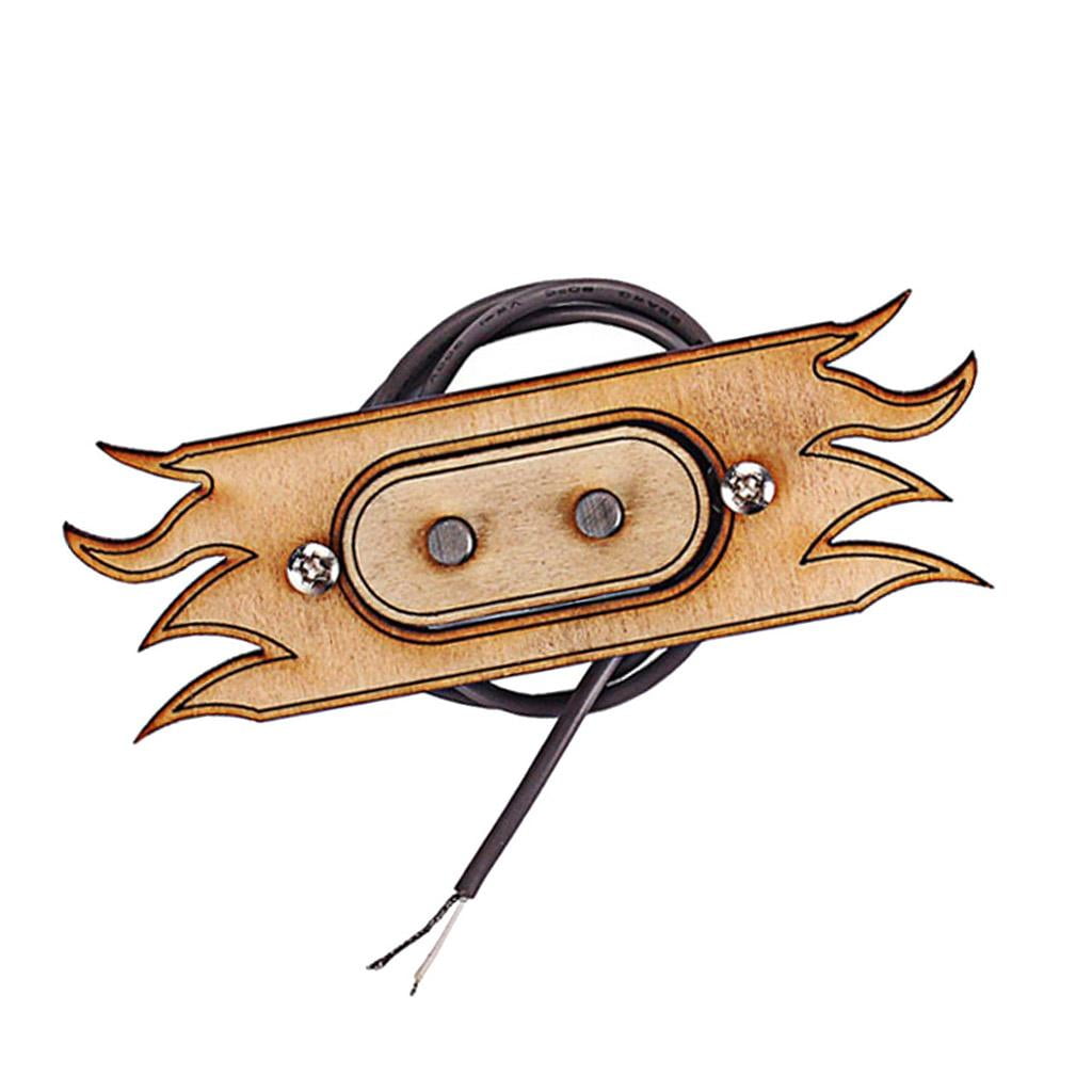 Durable Maple 2 Strings Guitar Bridge Pickup Special For Box Guitar ...