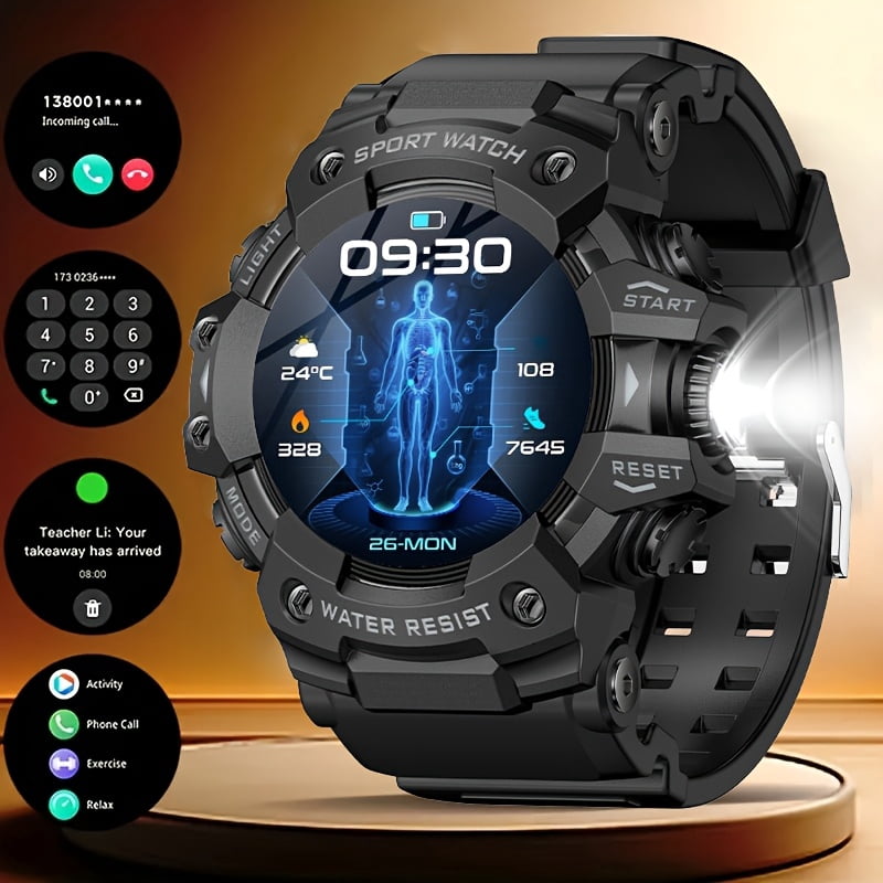 Durable Men’s Smartwatch, Wireless Call, AI Voice, 100+ Sports Modes ...