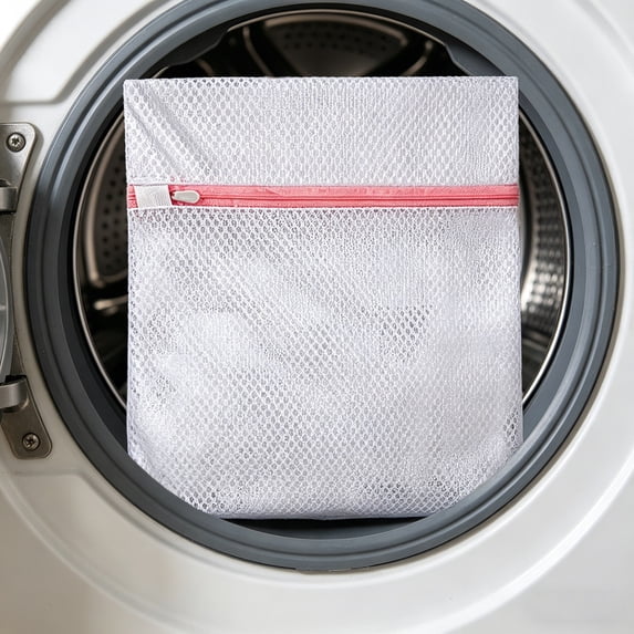 Durable Mesh Laundry Bag with Reinforced Zipper Antis-Tangles Reusable ...
