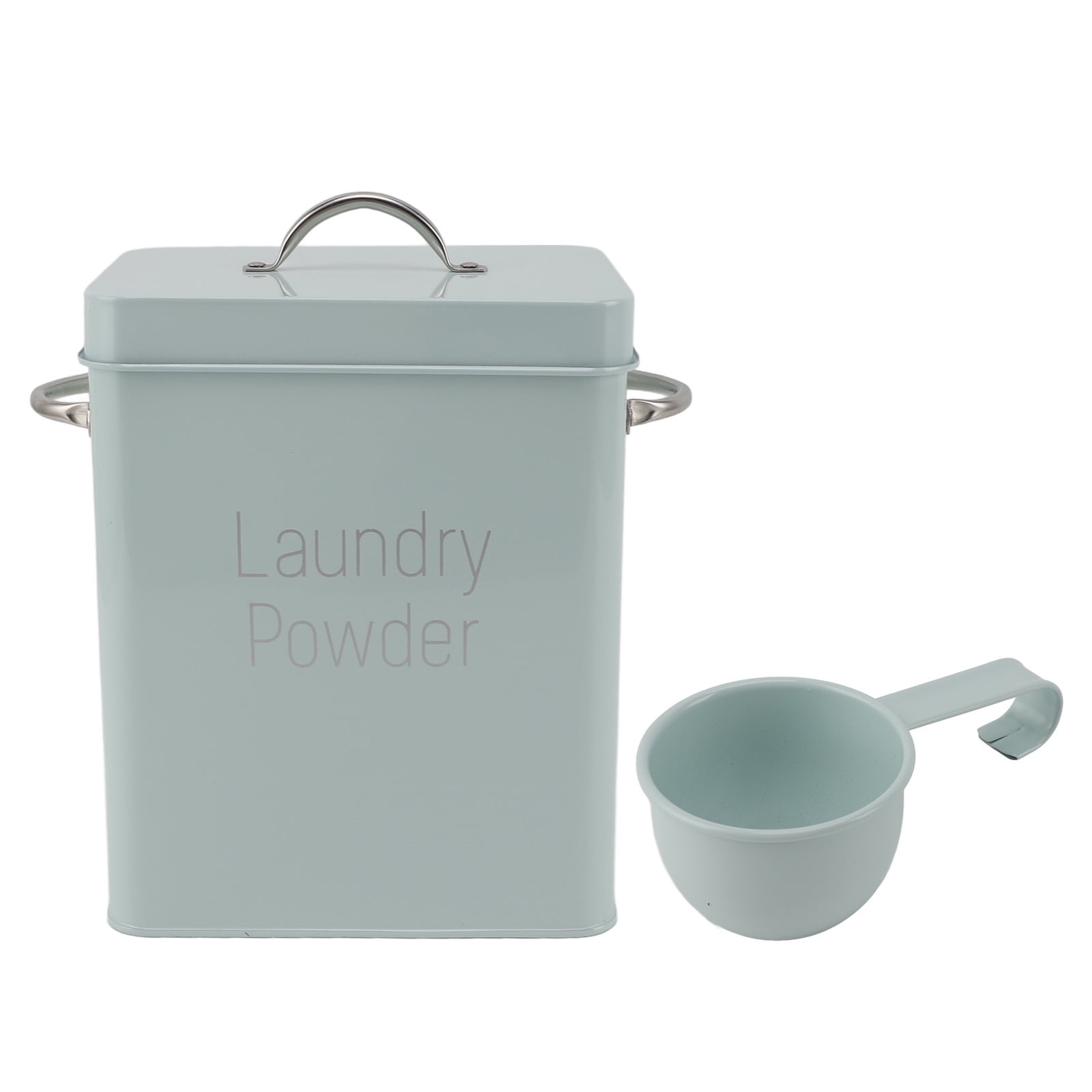 Durable Metal Laundry Detergent Box, Farmhouse Style, Dual Handles For ...