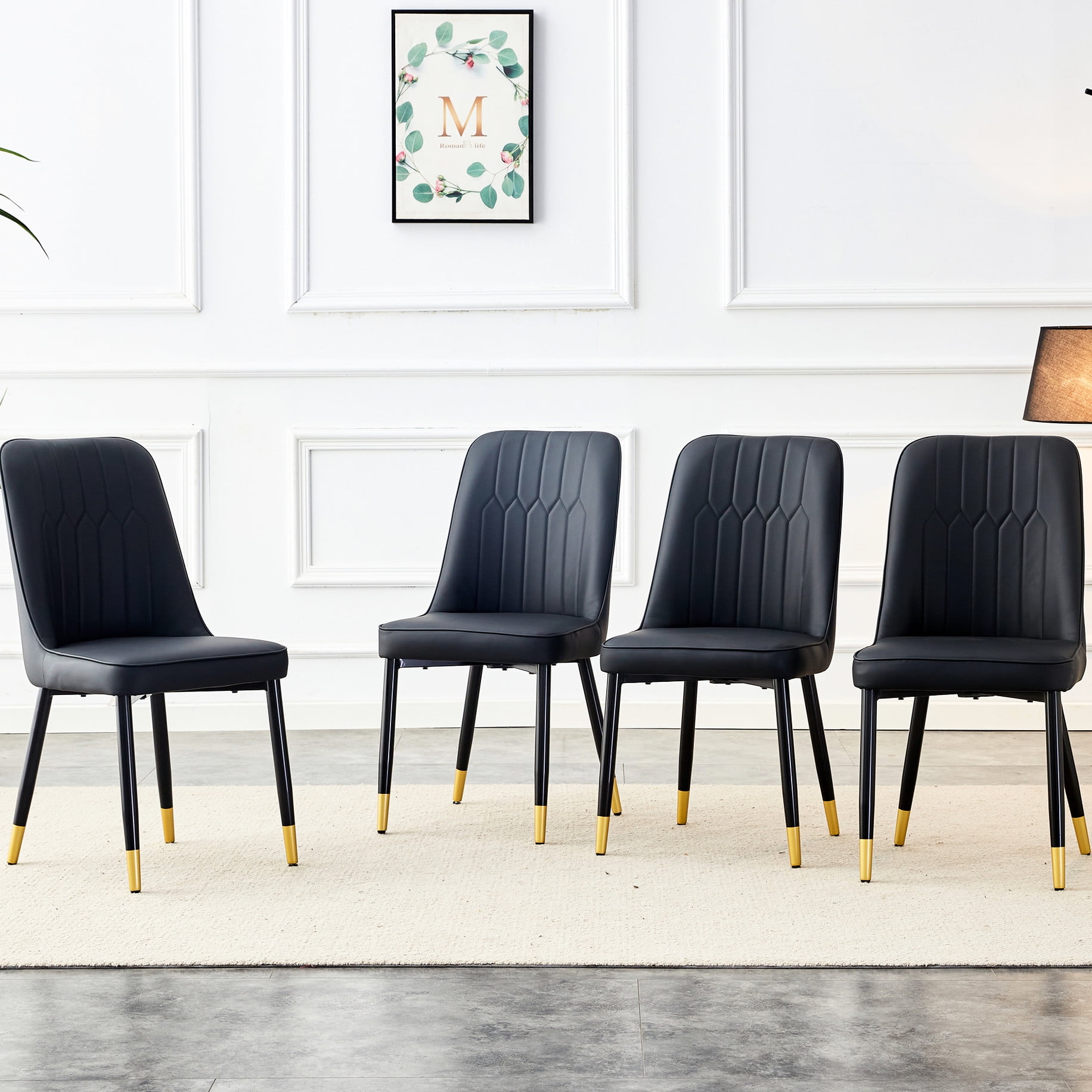 Durable Metal Leg Dining Chairs + Soft Seat - Ideal for Multiple Scenes ...