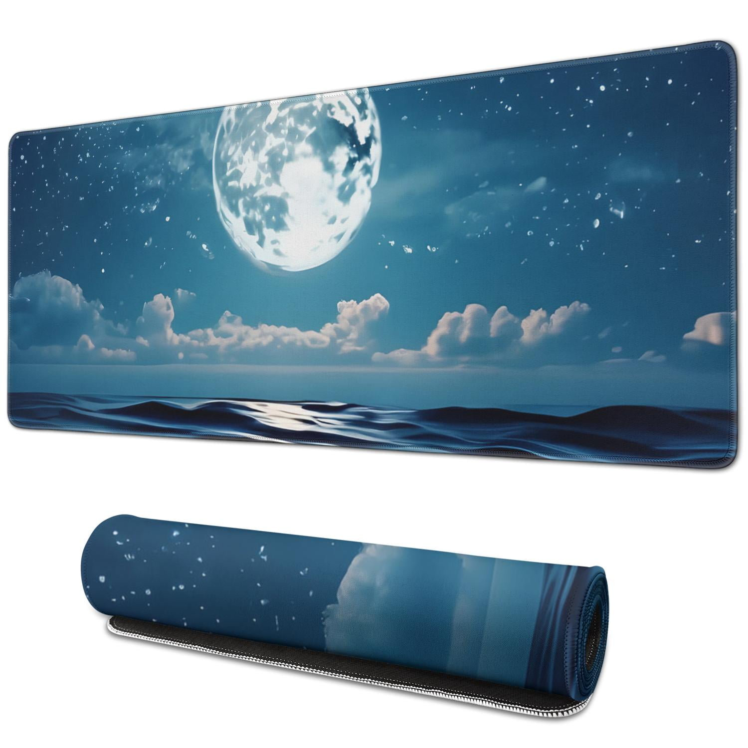 Durable Moonlight Gaming Mouse Pad - Large 31.5 x 11.8 Inches, Superior Micro-Weave Cloth, Non ...