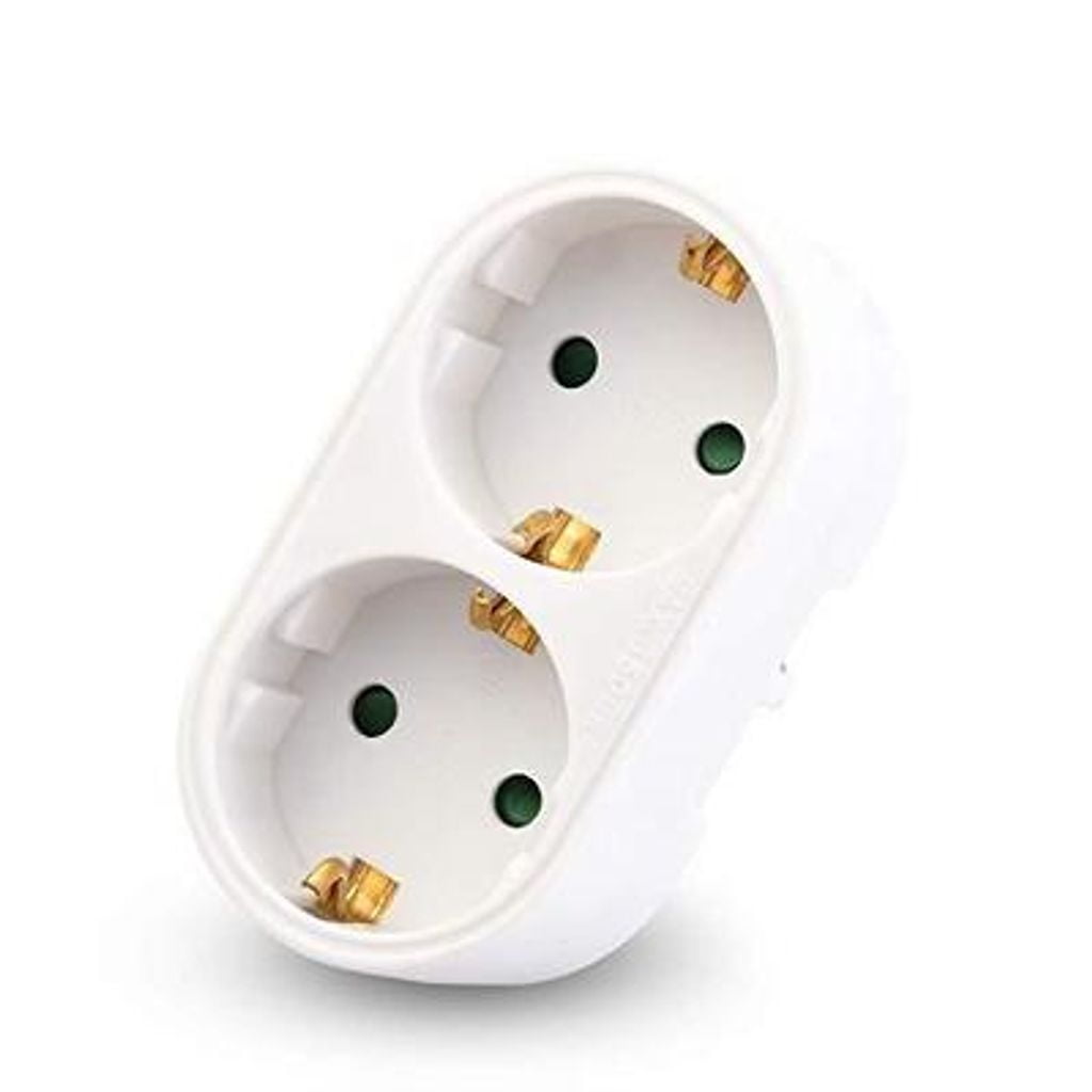 Durable Multiple Plug 2-Way Round Socket, Universal Plug Adapter 250V ...