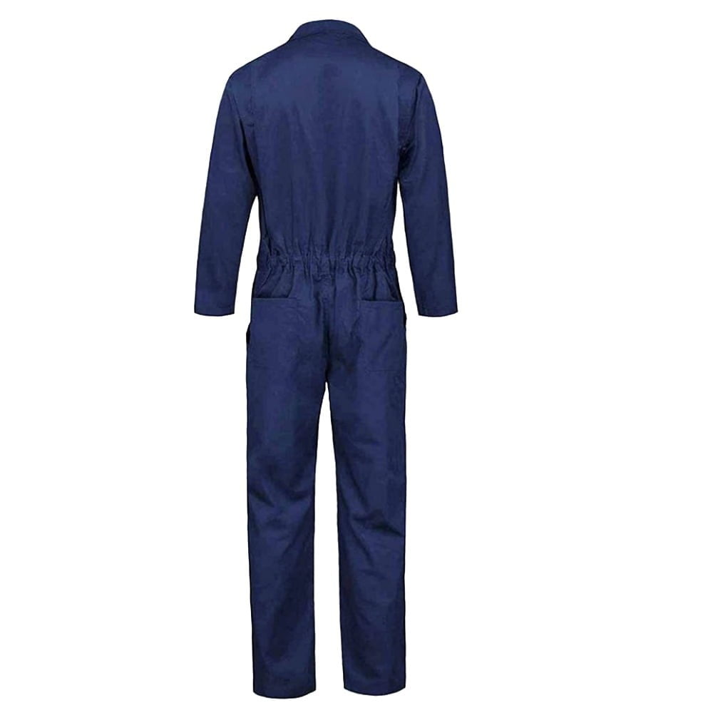 Durable Navy Blue Coveralls for Men Long Sleeve Workwear Jumpsuit with ...