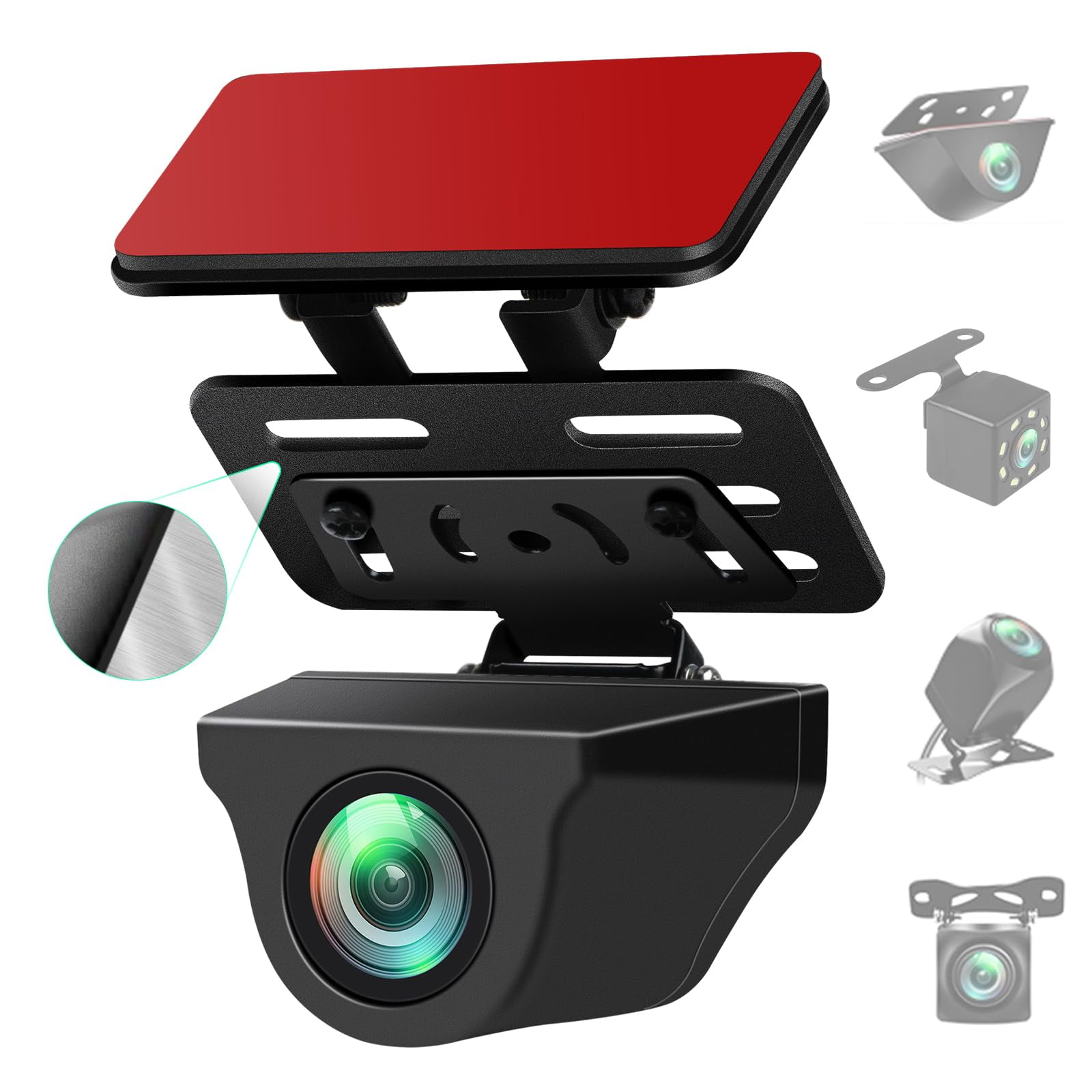【Durable New Metal Material】 Rear Camera Holder Dash Cam Mirror Rear Camera Mount Backup Camera ...