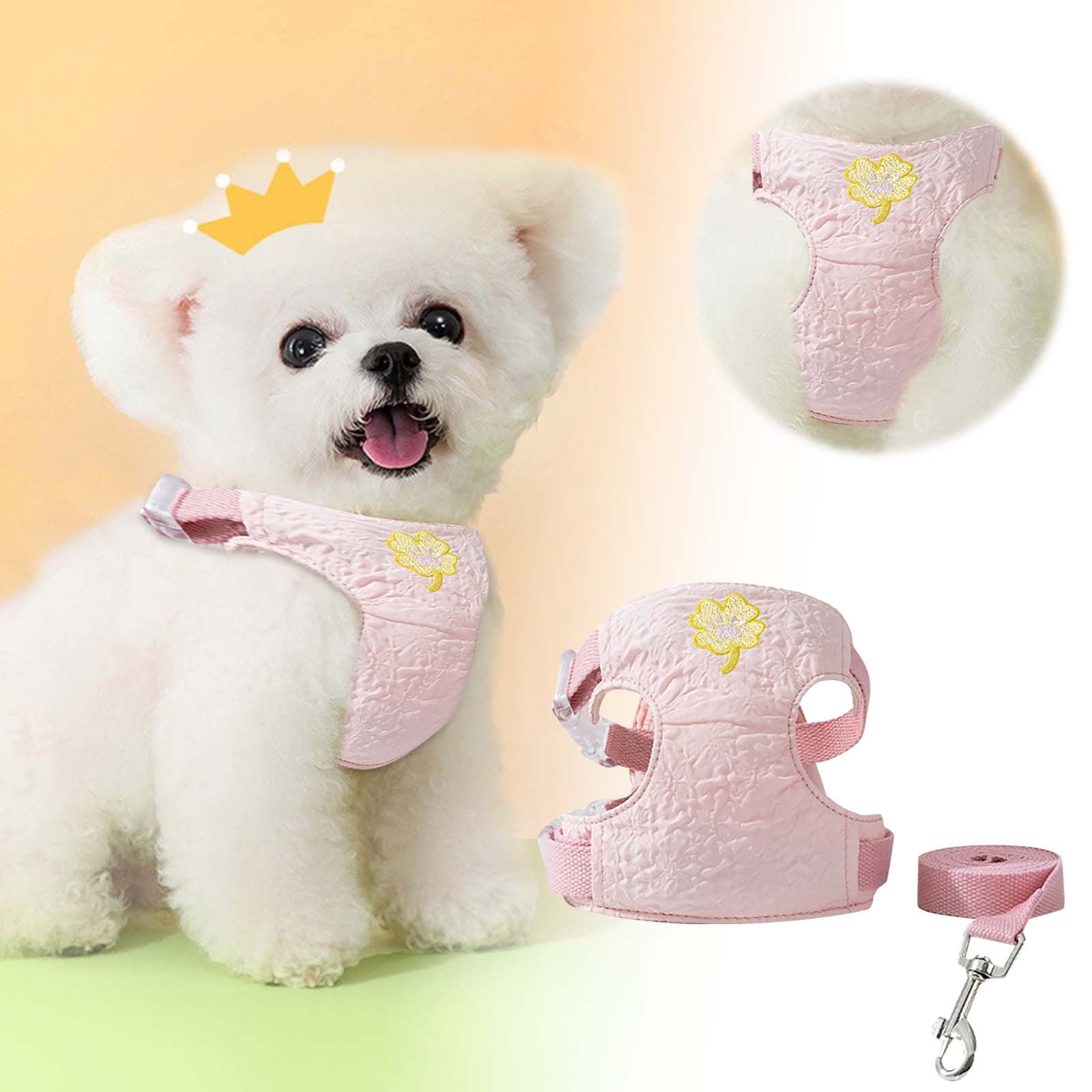 Durable No Pull Escape Proof Pet Leash with Adjustable Harness for Dogs ...