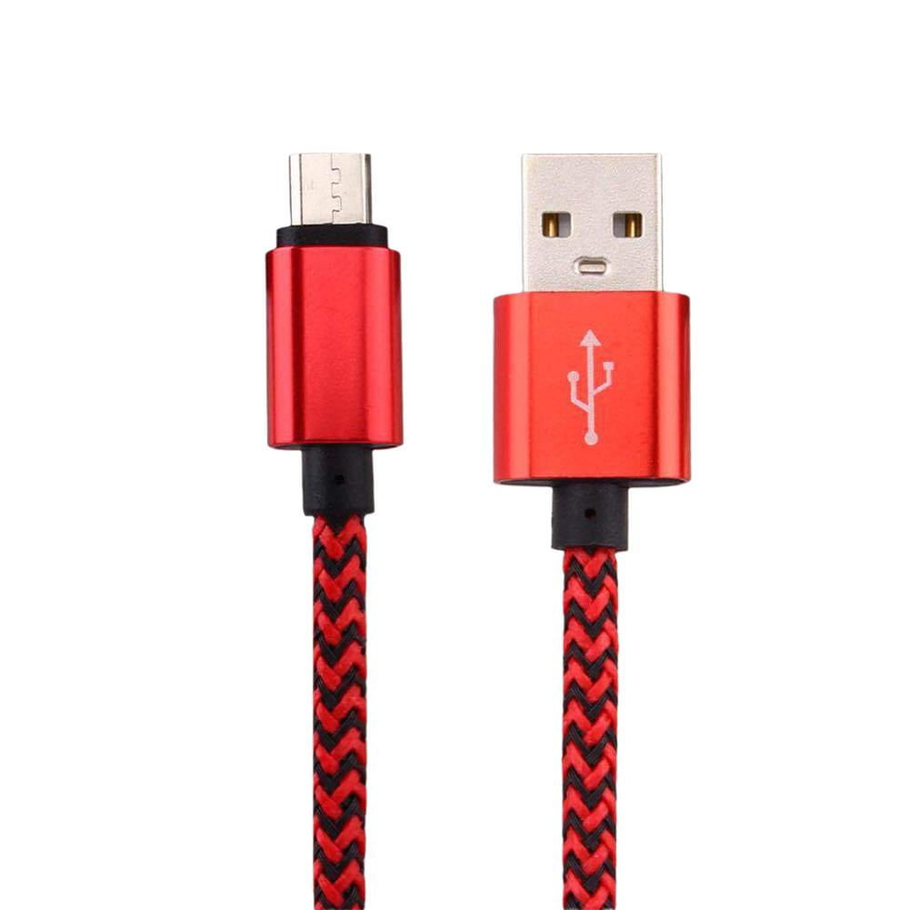 Durable Nylon Braided Charging Cable - Multiple Colors Available - Fast ...