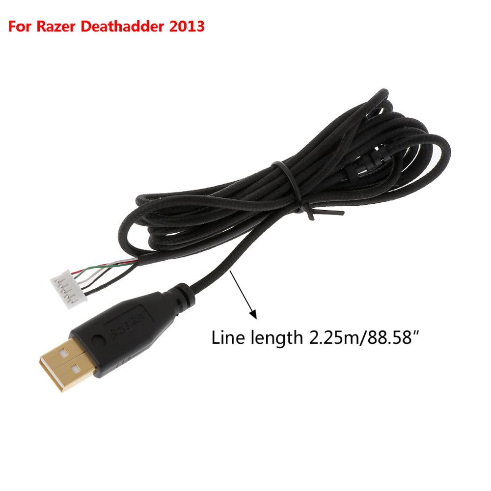 Durable Nylon Braided Line USB Mouse Cable Replacement Wire for Razer ...