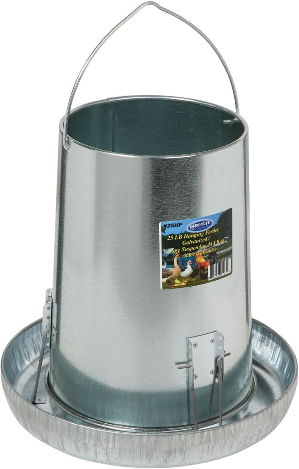 Durable Outdoor Hanging Galvanized Metal Poultry Feeder with ...