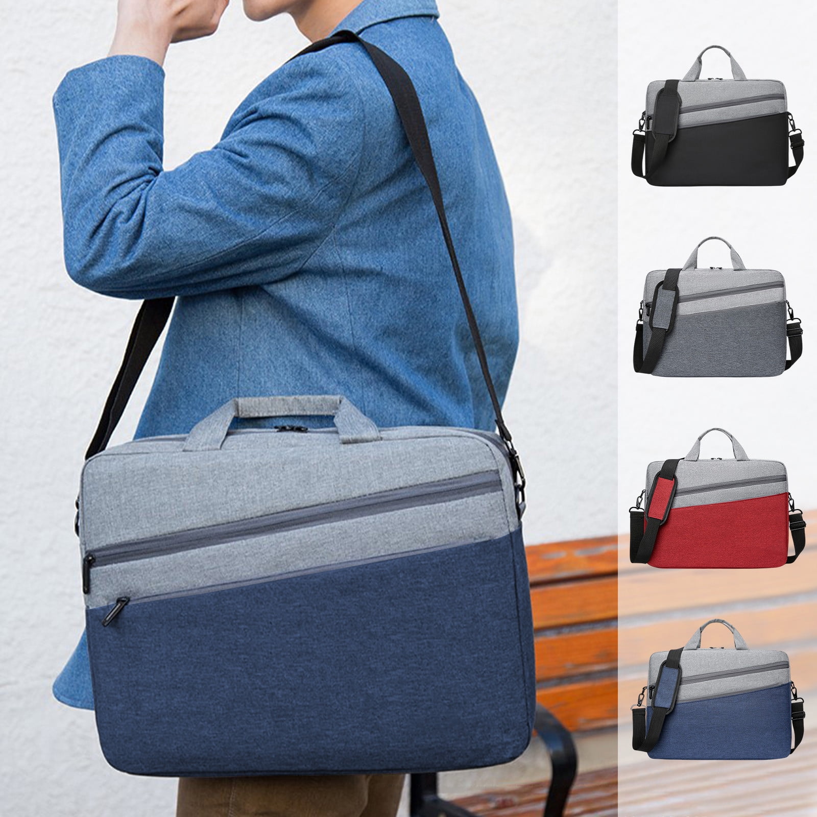 Durable Oxford Cloth Laptop Messenger Bag - 15.6/14 Inch Crossbody ...
