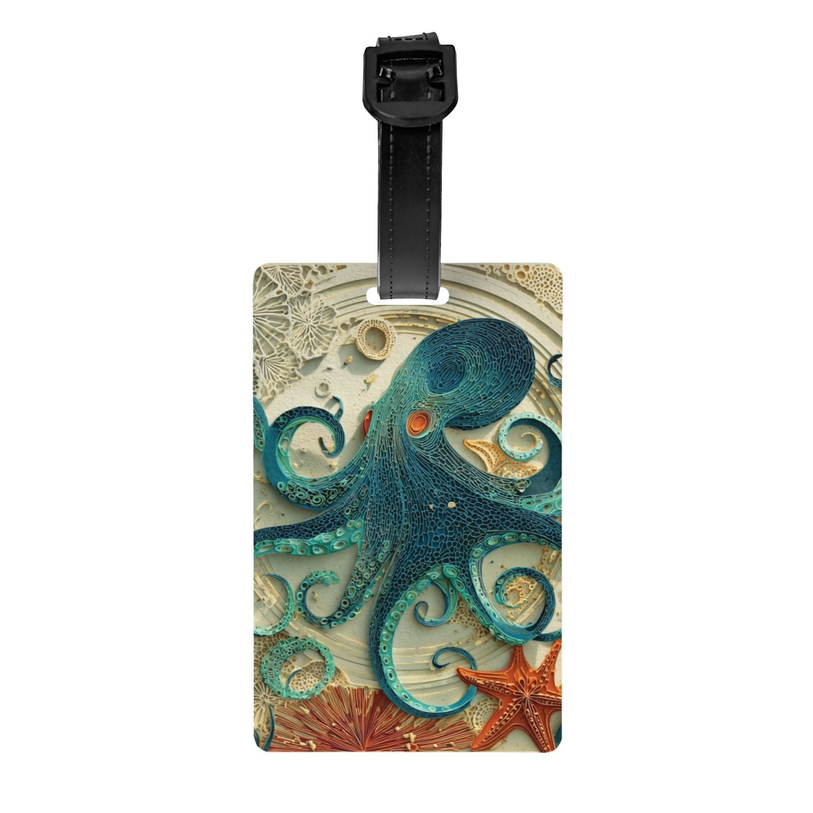 Durable PVC Luggage Tags with Detachable Strap - Waterproof ID Labels ...