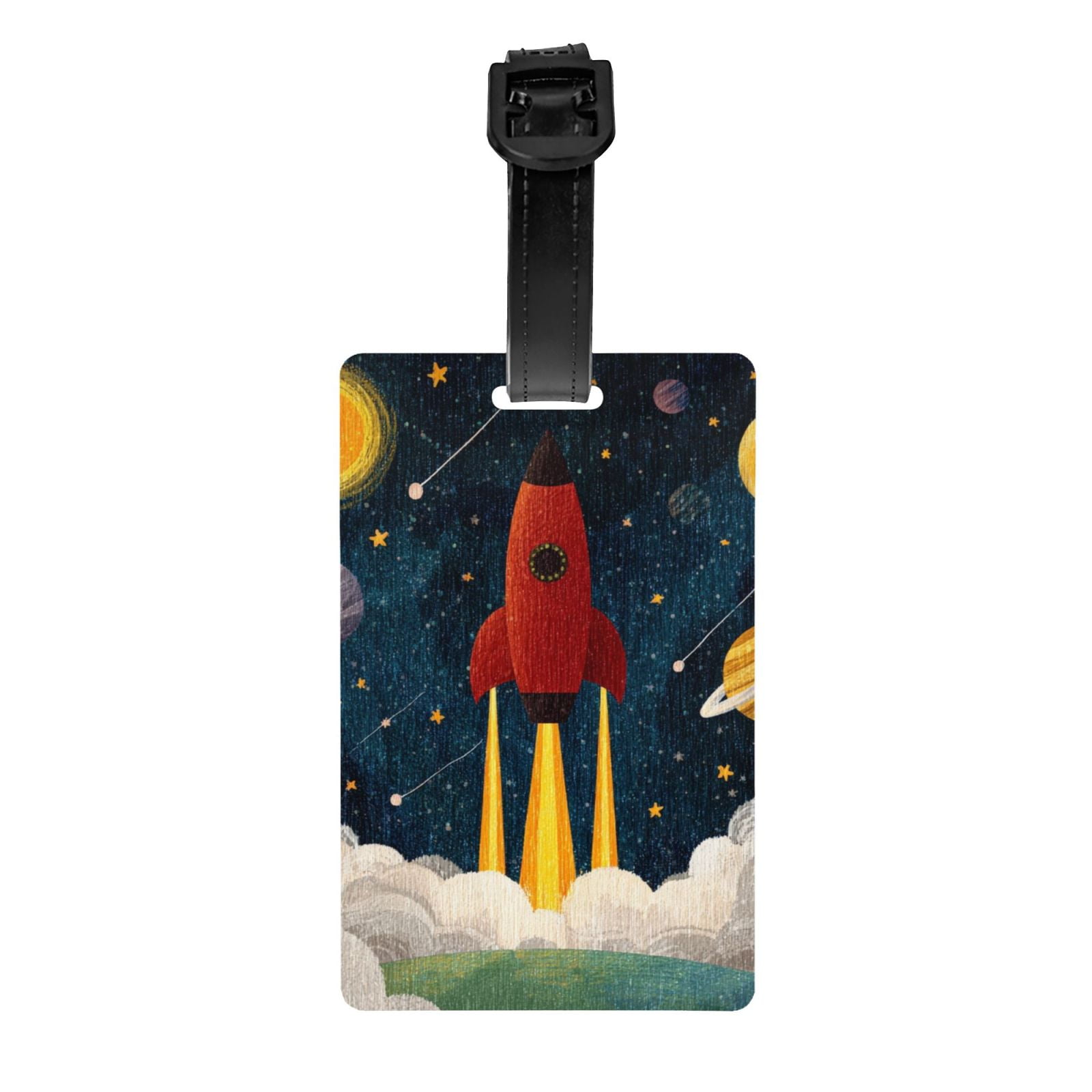 Durable PVC Luggage Tags with Detachable Strap - Waterproof ID Labels ...